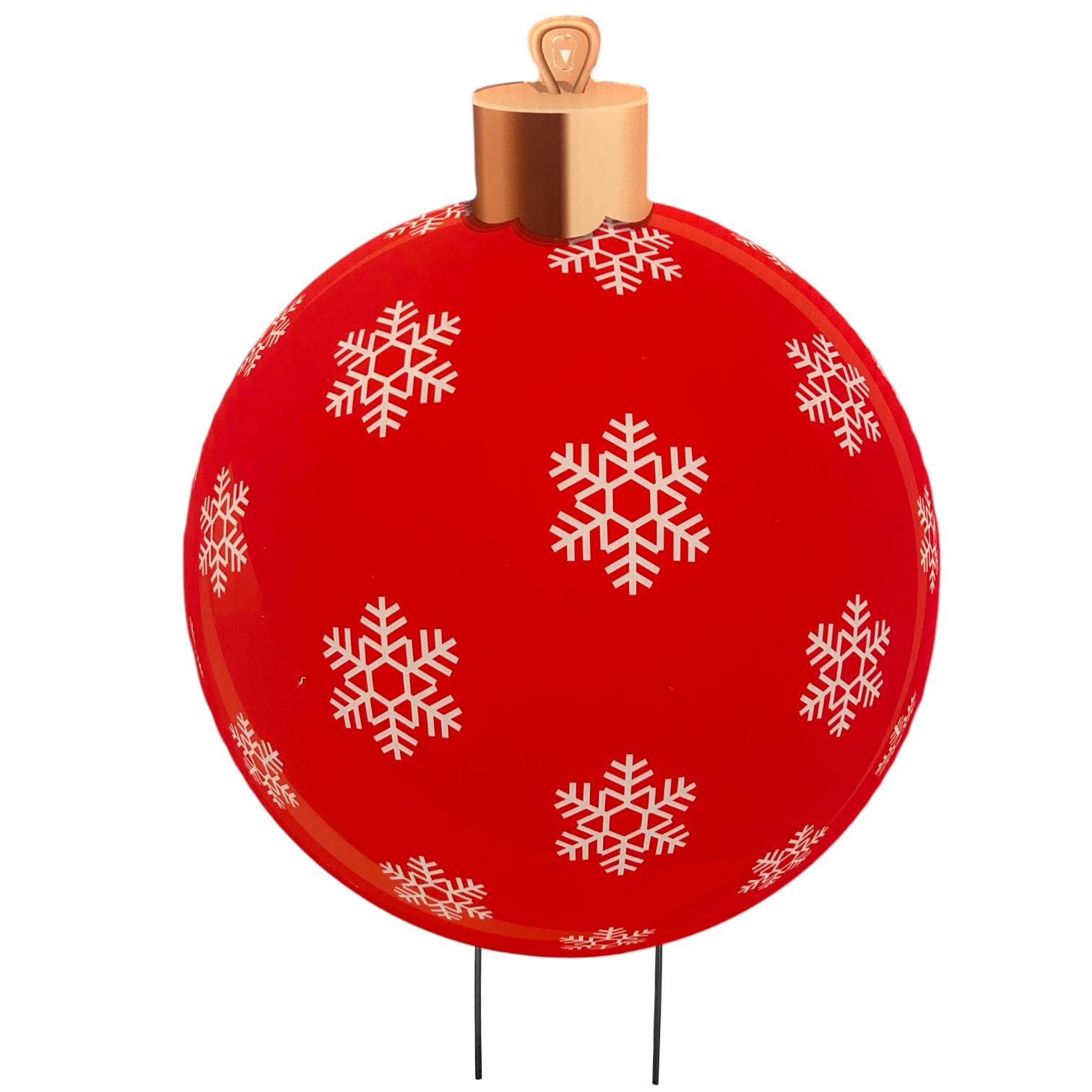 Christmas Ornament Yard Sign: Holiday Lawn Decor (15x12 In) - Etsy