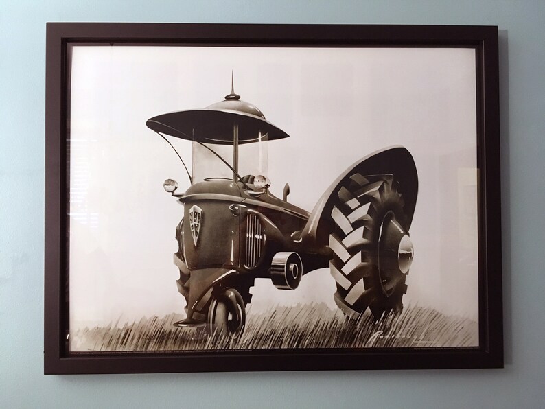 RADEBAUGH Vintage Mid Century Futurism Print Legendary Futurist ...
