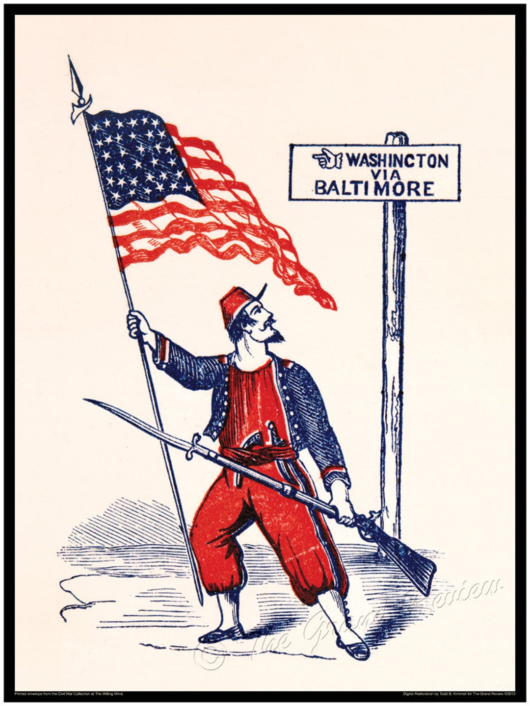 Civil War Print - Zouaves, Second of Three Variations - Etsy