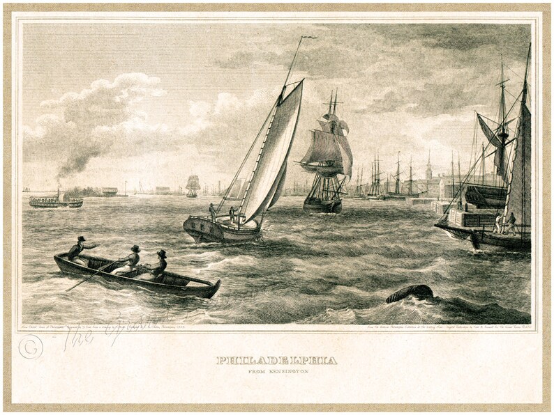 Antique Philadelphia Print - University of Pennsylvania at the ...