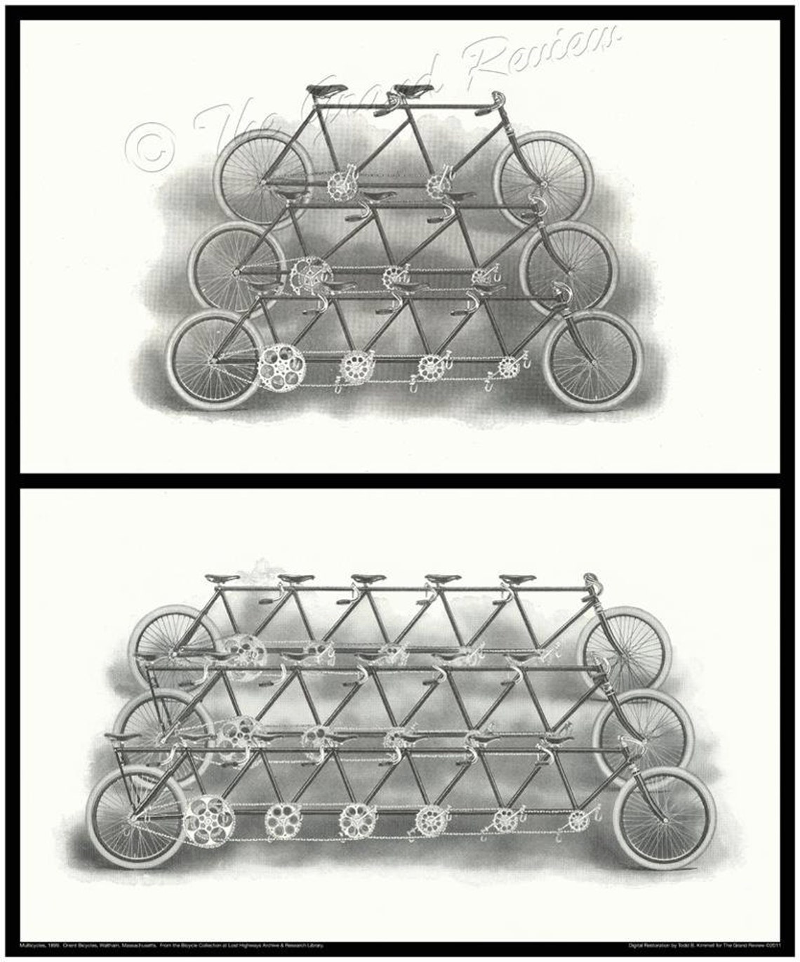 Antique Bicycle - Vintage Bike Print - the Orient Multicycles - Orient ...