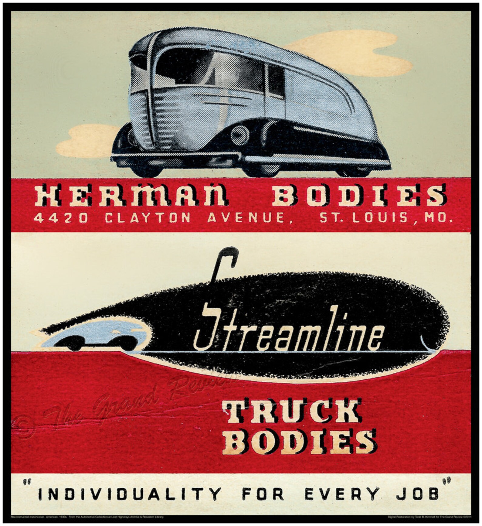 Antique Truck Print Herman Streamline Truck Bodies - Etsy