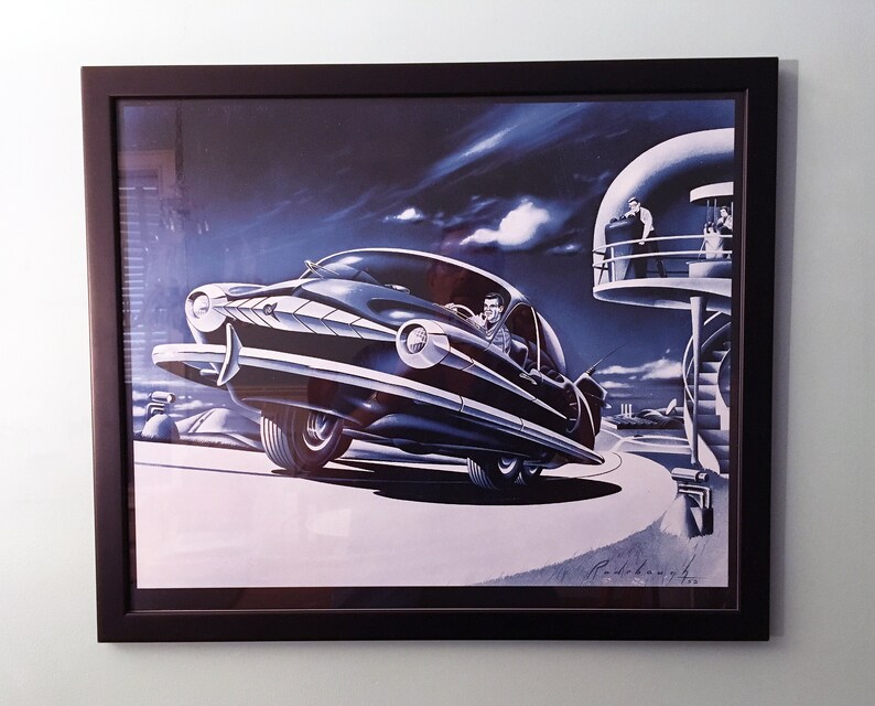 RADEBAUGH Vintage Mid Century Futurism Print Legendary Futurist ...