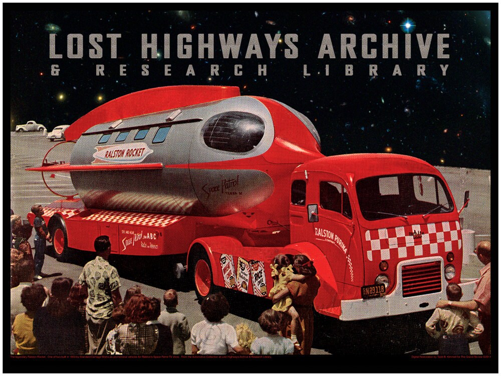 Ralston Rocket Space Patrol Meets Vintage Trailer Print - Lost Highways ...
