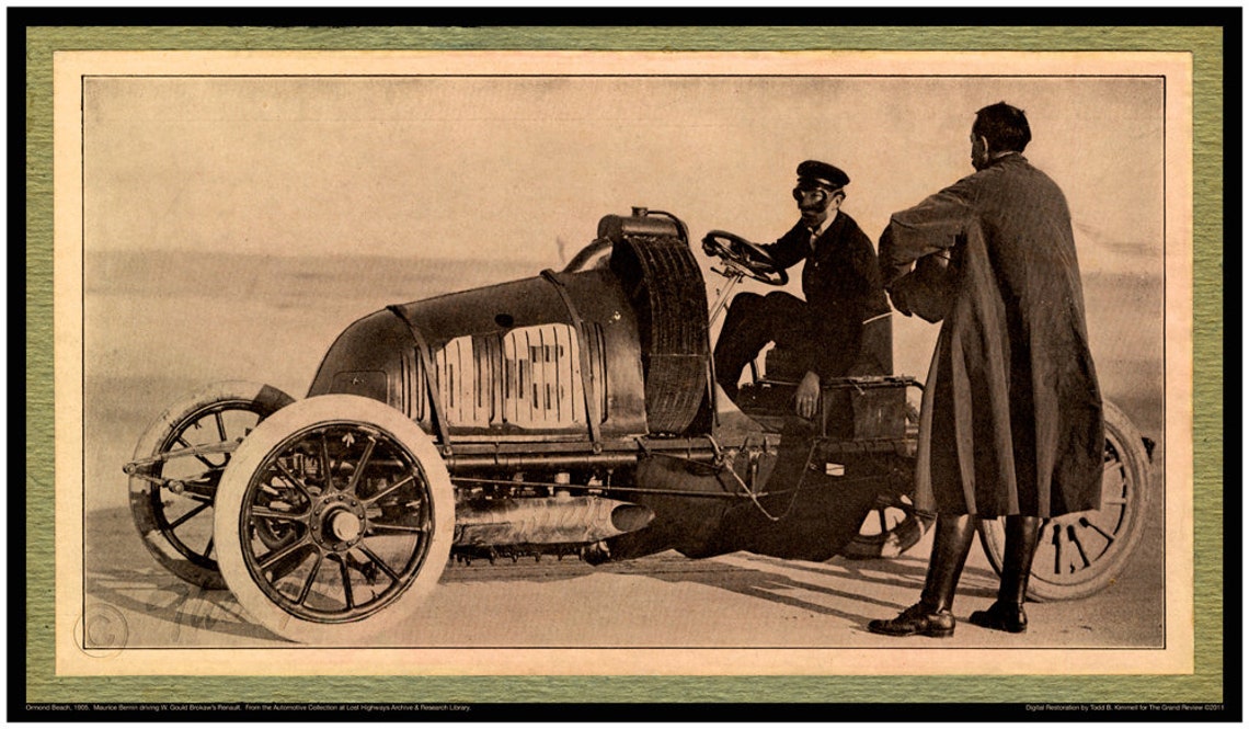 Antique Car Print the Sunbeam Silver Bullet Land Speed - Etsy