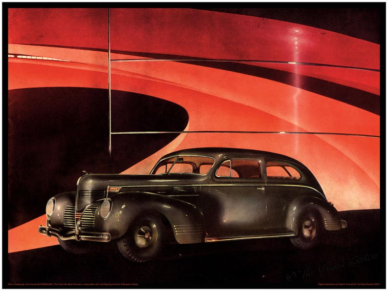 RADEBAUGH, A Great Decorative Print 1939 Dodge Series Space Age ...