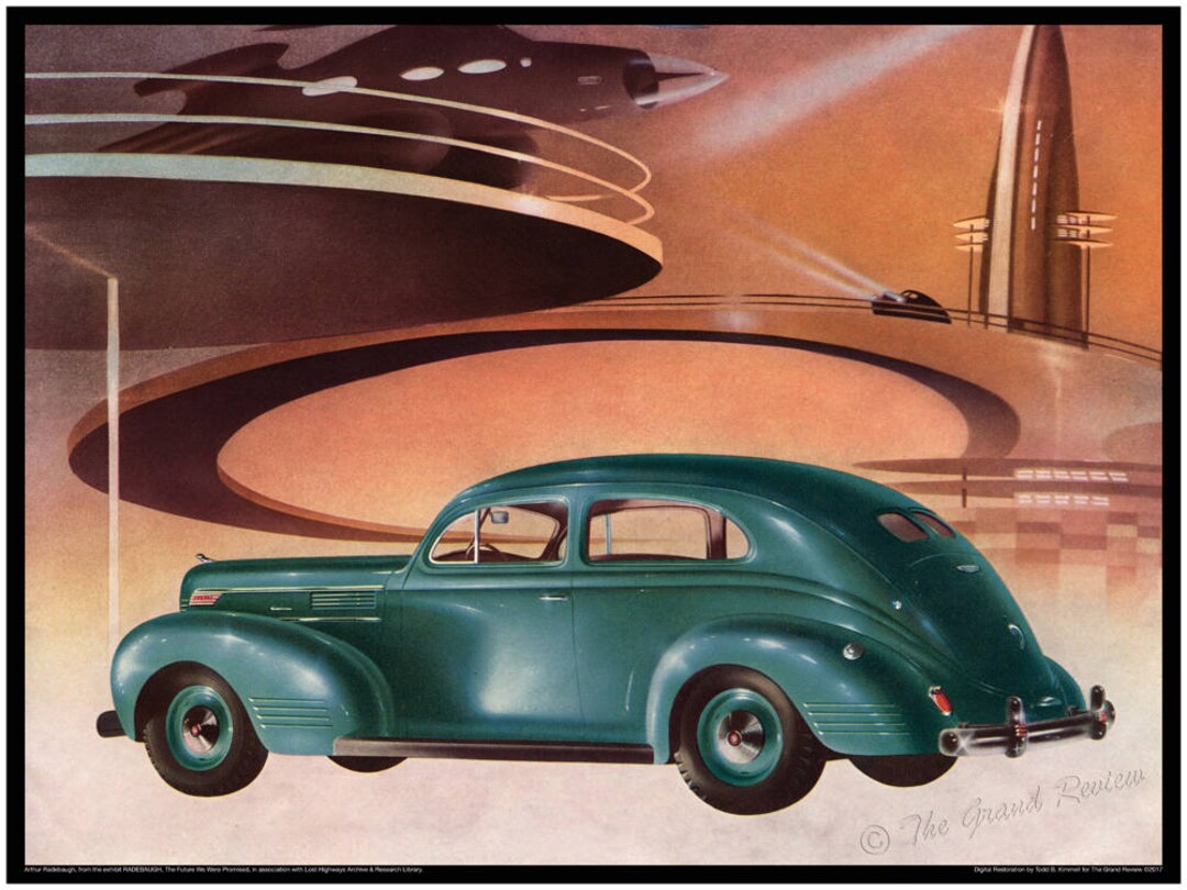 RADEBAUGH, A Great Decorative Print 1939 Dodge Series Deco Space ...
