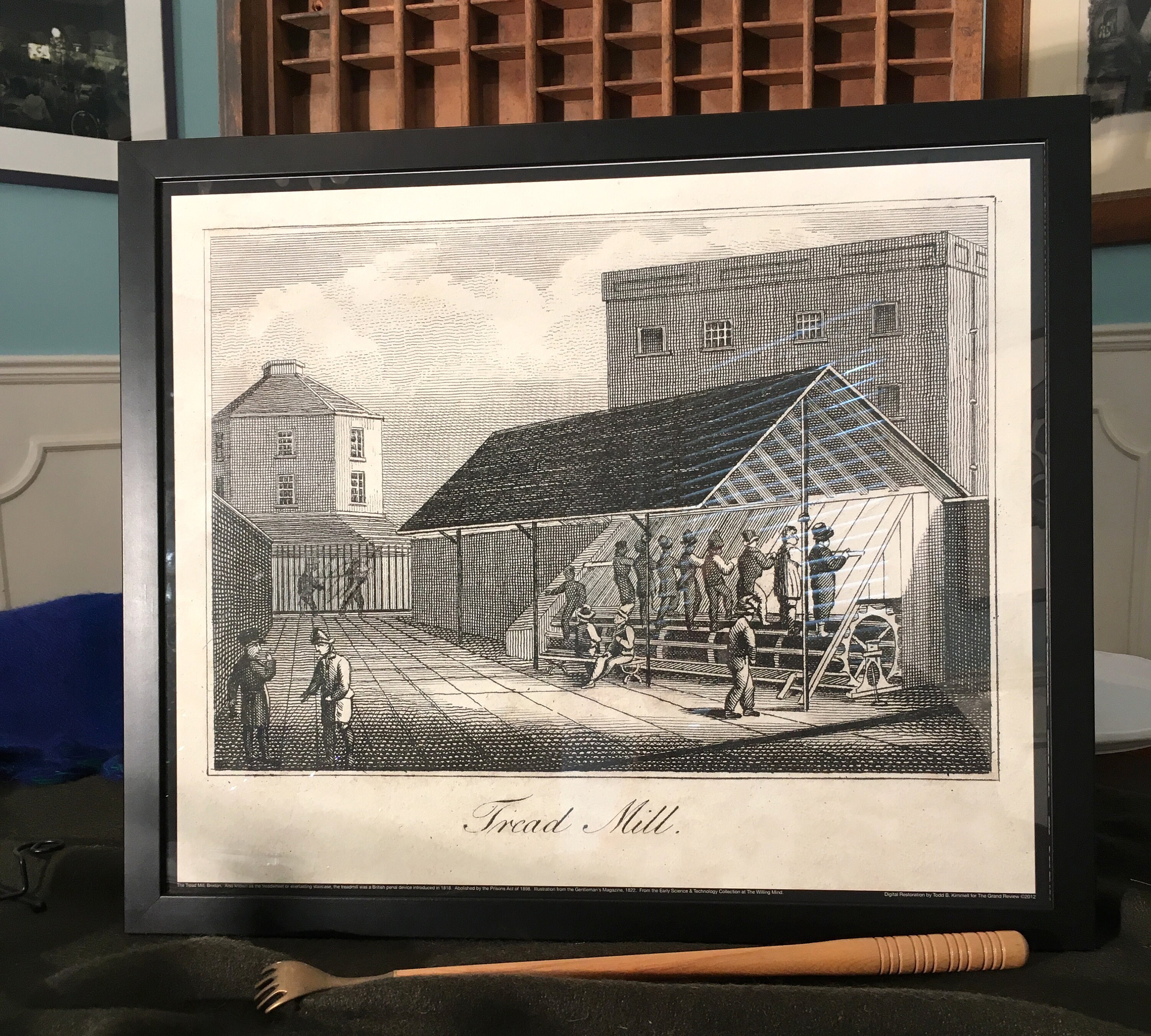 The Brixton Tread Mill or Everlasting Staircase 1822 - Antique ...