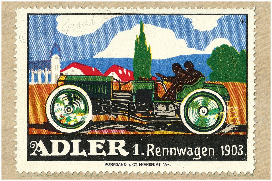 Antique Car Print the Sunbeam Silver Bullet Land Speed - Etsy