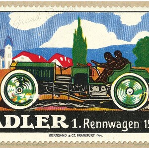 Antique Car Print - the Sunbeam Silver Bullet - Land Speed Record Race ...