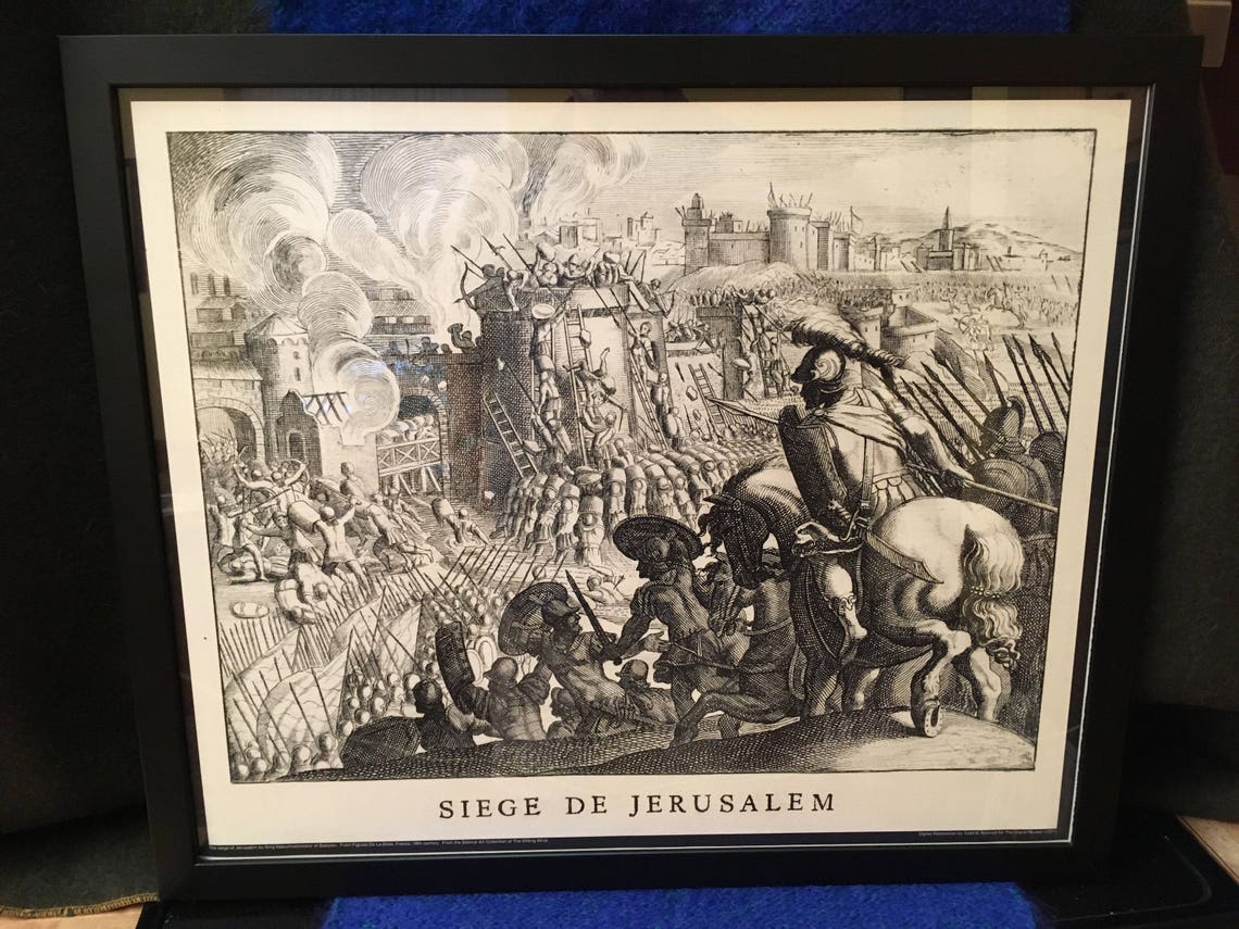 Biblical Plague of Locusts Print - Scheuchzer - Physica Sacra 1731-1735 ...