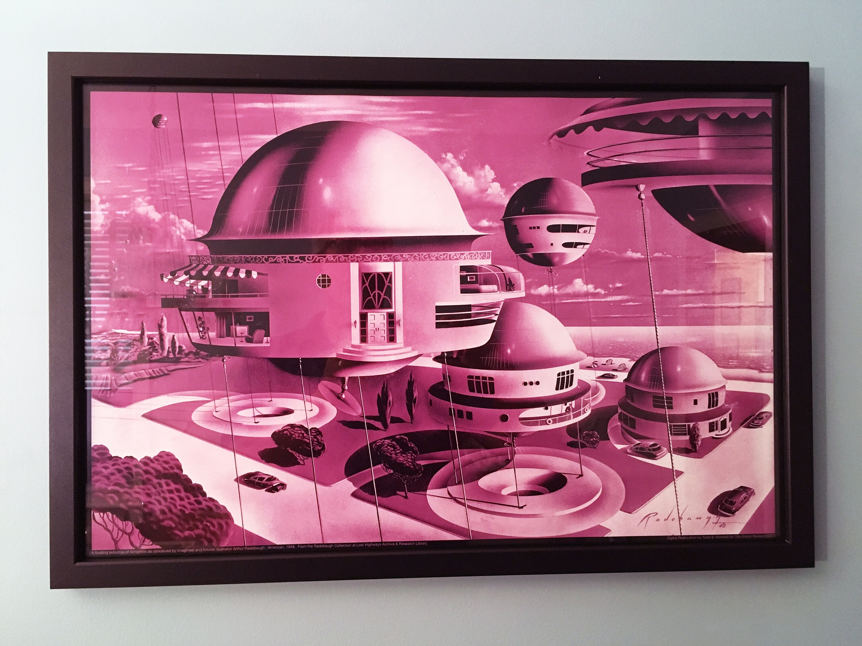 RADEBAUGH Vintage Mid Century Futurism Print Legendary Futurist ...