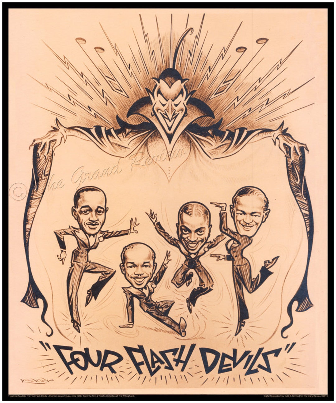 The Four Flash Devils, Circa 1930 - Large 20x24 Print, African-american ...
