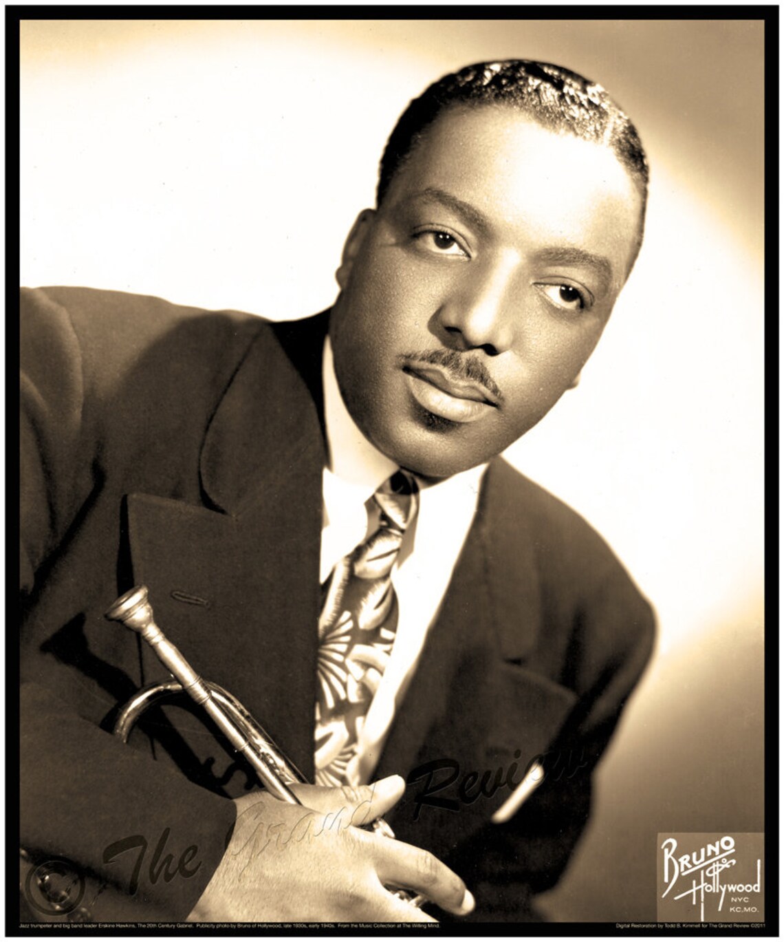 Vintage Blues Print Legendary Blues Singer Charles Brown Late 1940s Los ...