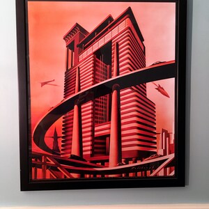 RADEBAUGH - Vintage Mid Century Futurism Print - Legendary Futurist ...