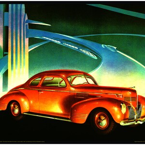 RADEBAUGH, A Great Decorative Print 1939 Dodge Series Deco Space ...