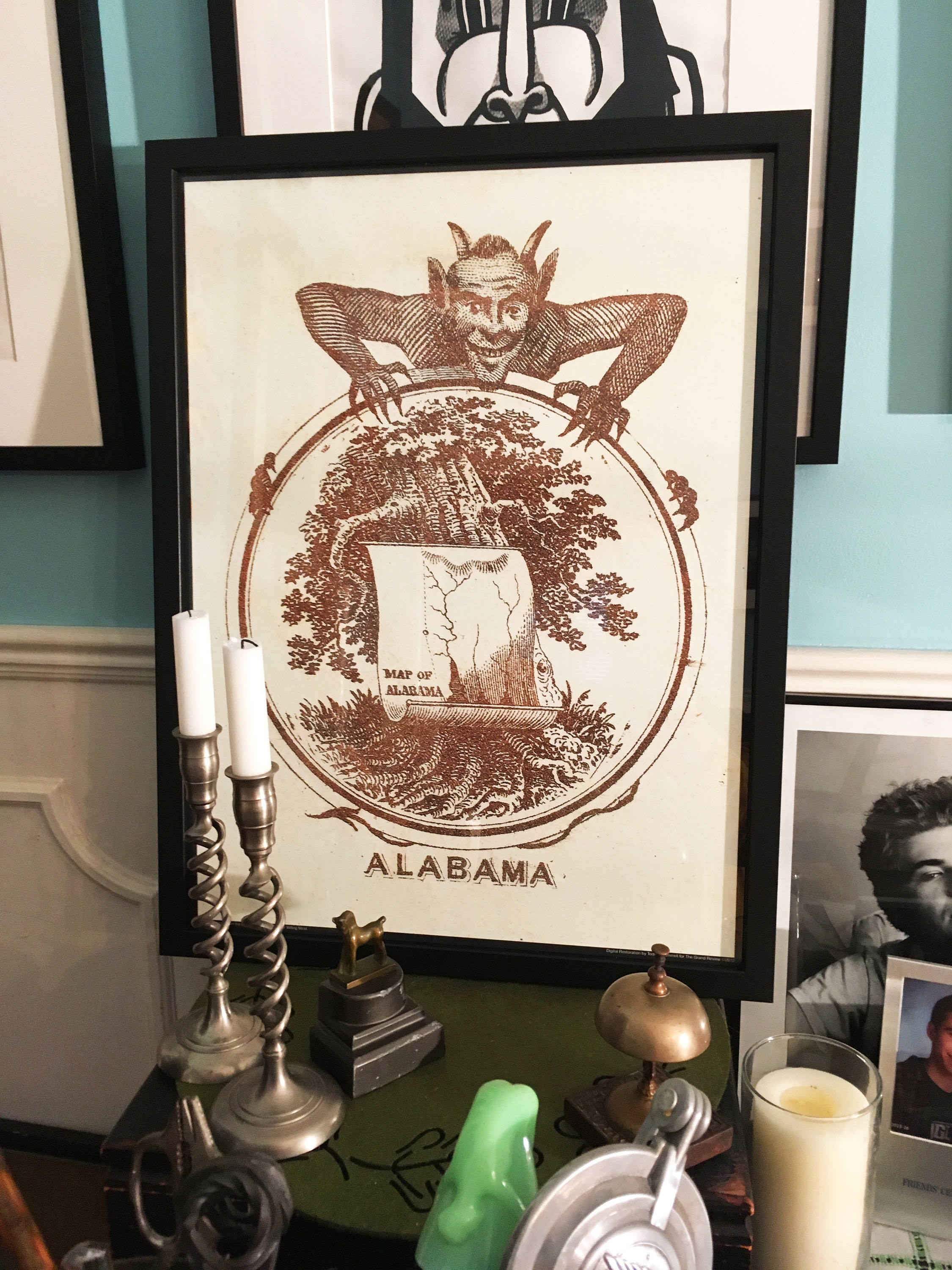 Civil War Print - Old Devil Secesh Embraces Alabama - From the Exhibit ...