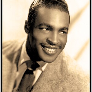 Vintage Blues Print - Legendary Blues Singer Charles Brown - Late 1940s ...