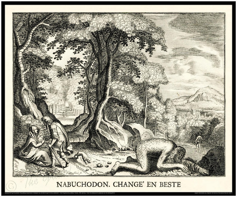 Biblical Plague of Locusts Print - Scheuchzer - Physica Sacra 1731-1735 ...