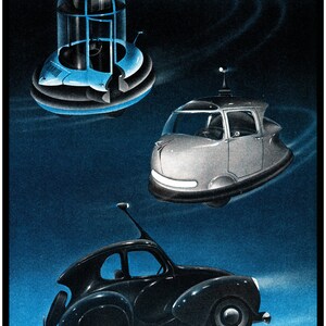 RADEBAUGH - Vintage Mid Century Futurism Print - Legendary Futurist ...