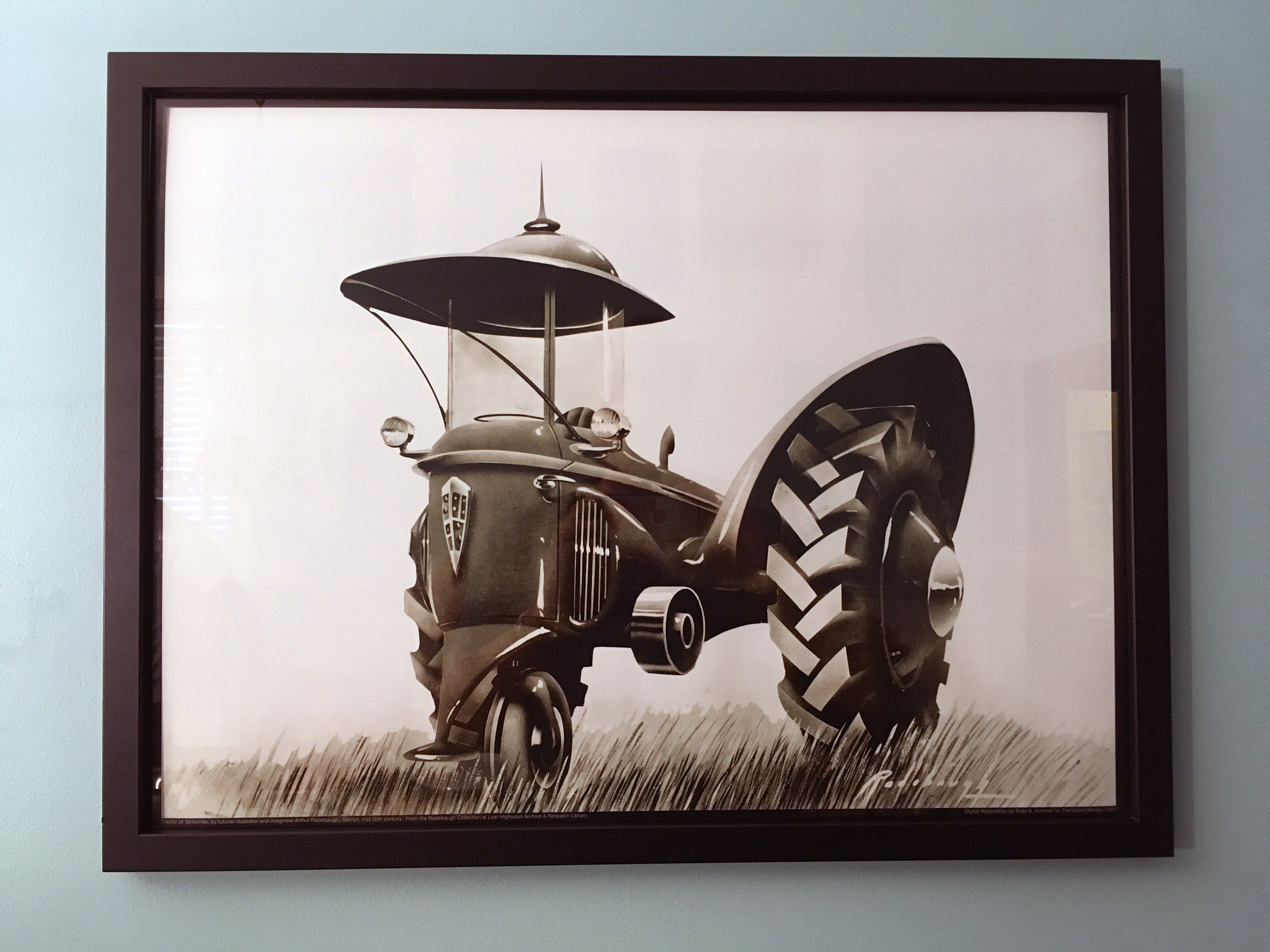 RADEBAUGH Vintage Mid Century Futurism Print Legendary Futurist ...
