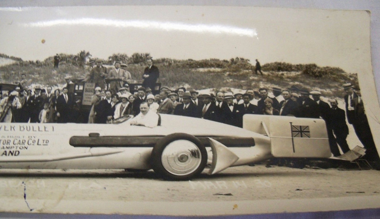 Antique Car Print the Sunbeam Silver Bullet Land Speed - Etsy