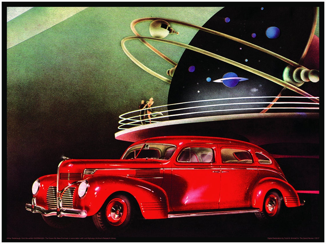 RADEBAUGH, A Great Decorative Print 1939 Dodge Series Space Age ...