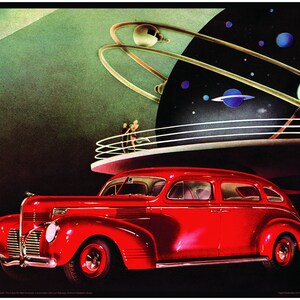 RADEBAUGH - Vintage Mid Century Futurism Print - Legendary Futurist ...