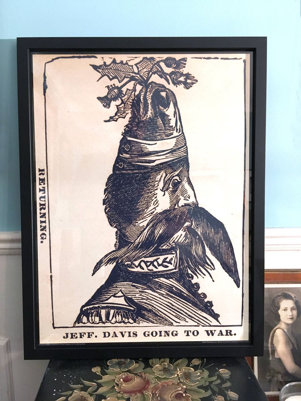 Civil War Print - Uncle Sam as Fisherman - From the Exhibit ZOUAVES ...