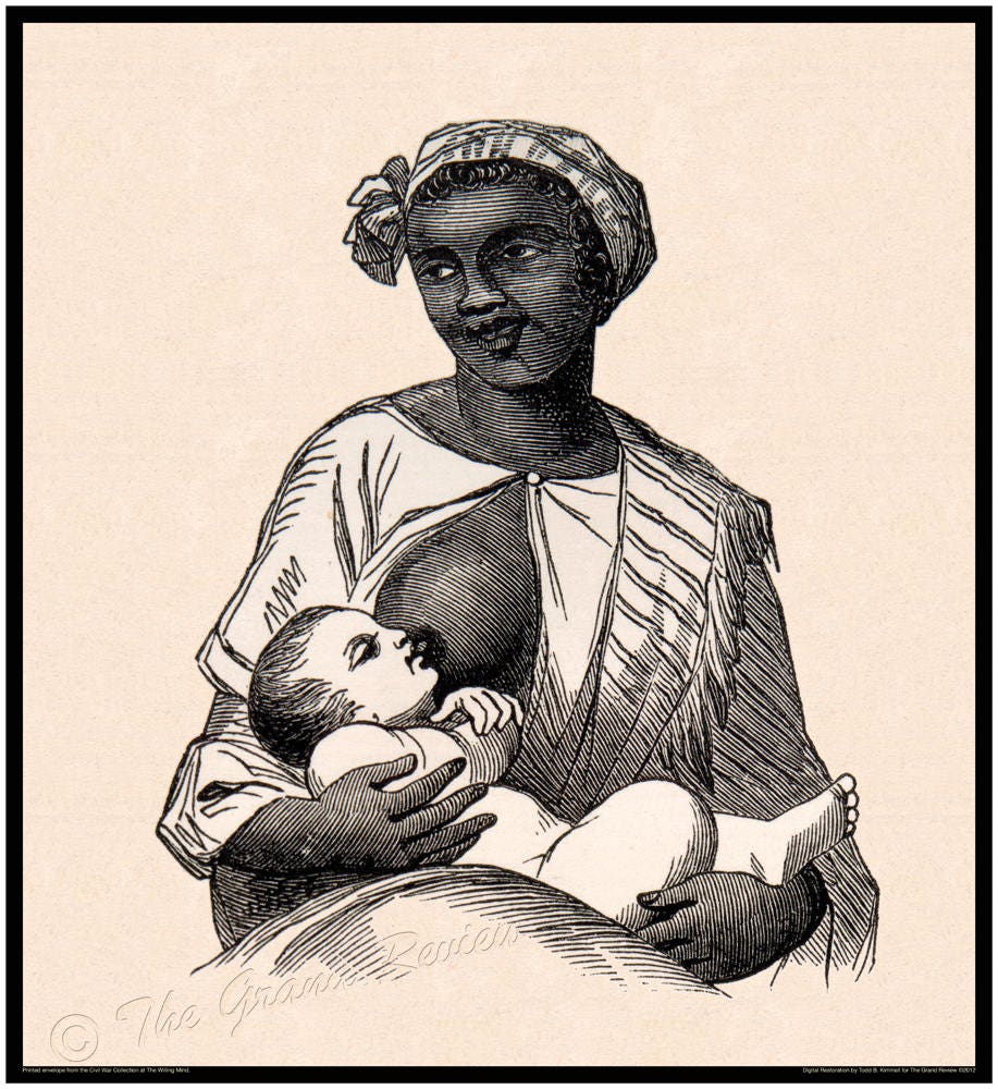 Civil War Print Baby Secesh and the Real Confederate Flag Choking the ...
