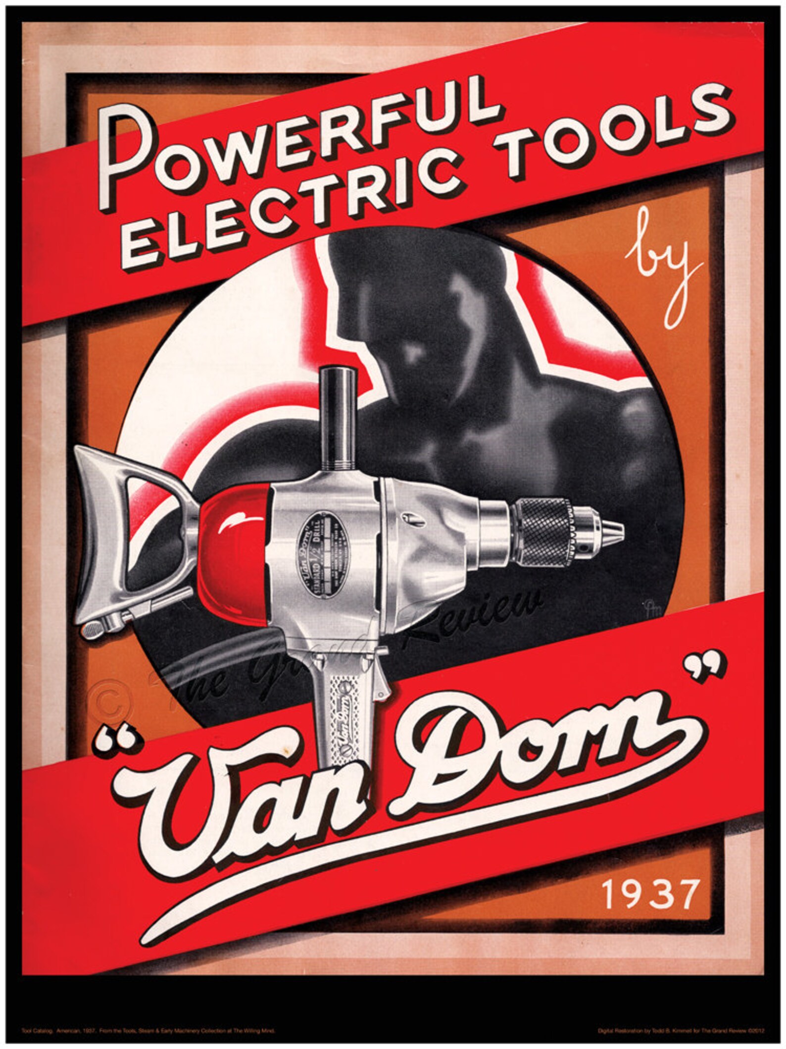 Vintage Tool Print - Van Dorn Power Tools - Manly Man Meets Gnarly ...