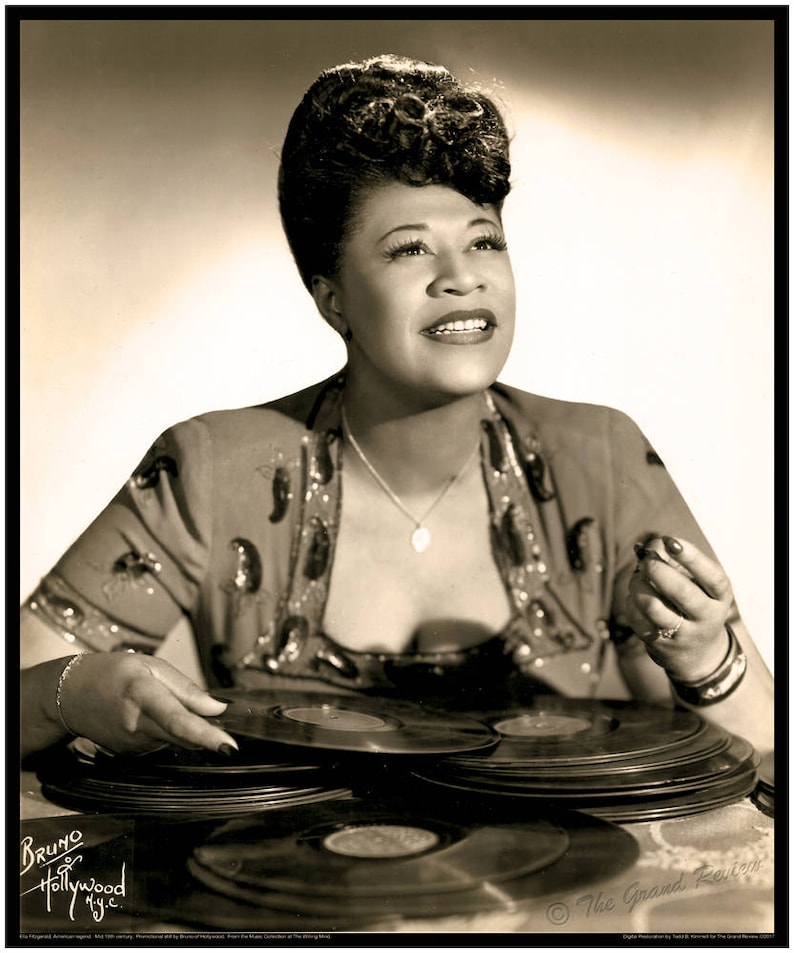 ELLA FITZGERALD --- the Queen of Jazz --- Amazing Studio Promo Portrait ...