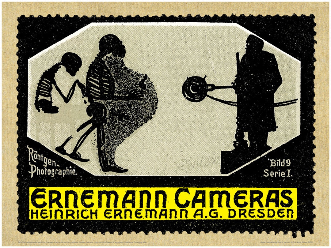 Antique German Print - Ernemann Technical Cameras - Rontgen ...