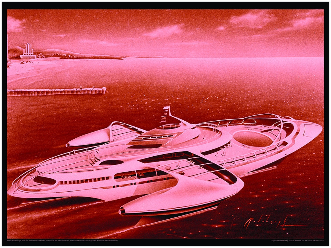 RADEBAUGH Vintage Mid Century Futurism Print Legendary Futurist ...