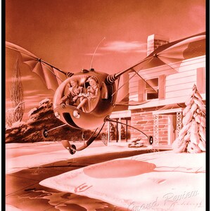 RADEBAUGH - Vintage Mid Century Futurism Print - Legendary Futurist ...