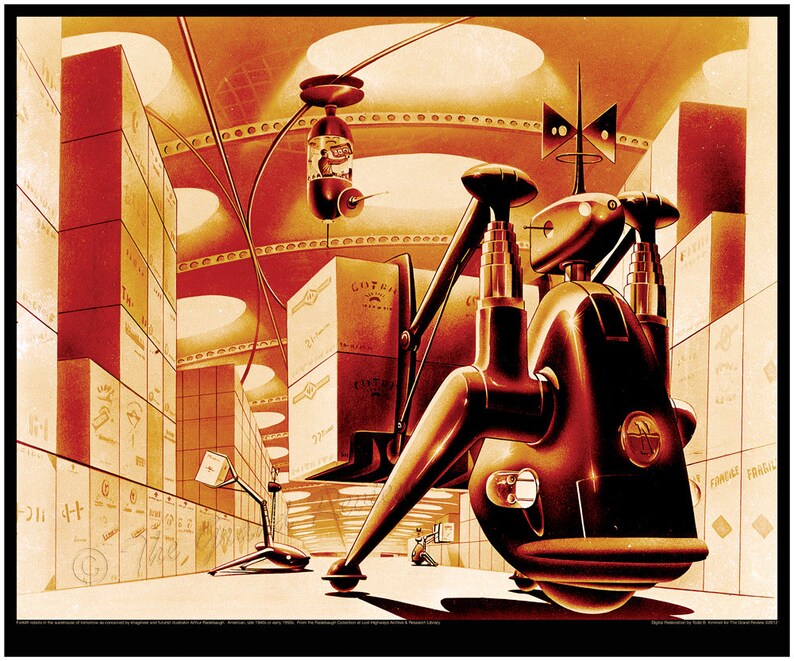 RADEBAUGH Vintage Mid Century Futurism Print Legendary Futurist ...
