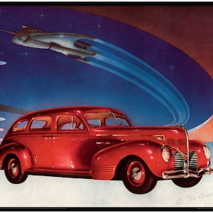 RADEBAUGH - Vintage Mid Century Futurism Print - Legendary Futurist ...