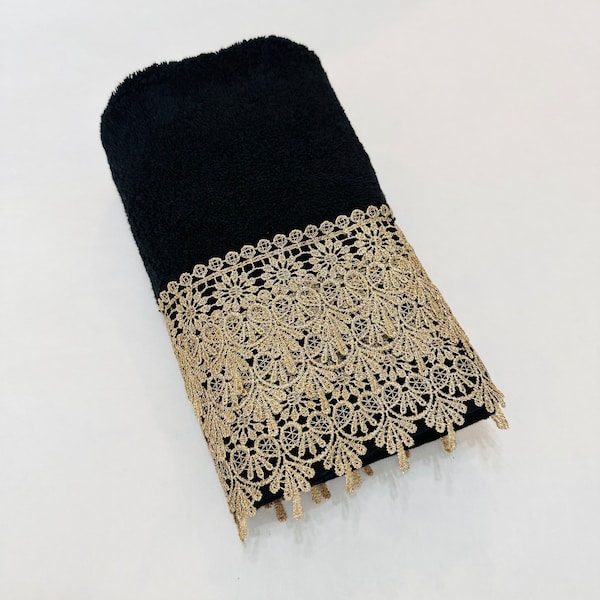 Towel With Lace - Etsy
