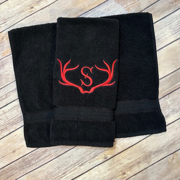 Antler Bathroom Towels - Etsy