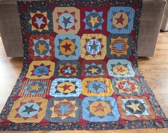 Primitive quilt | Etsy