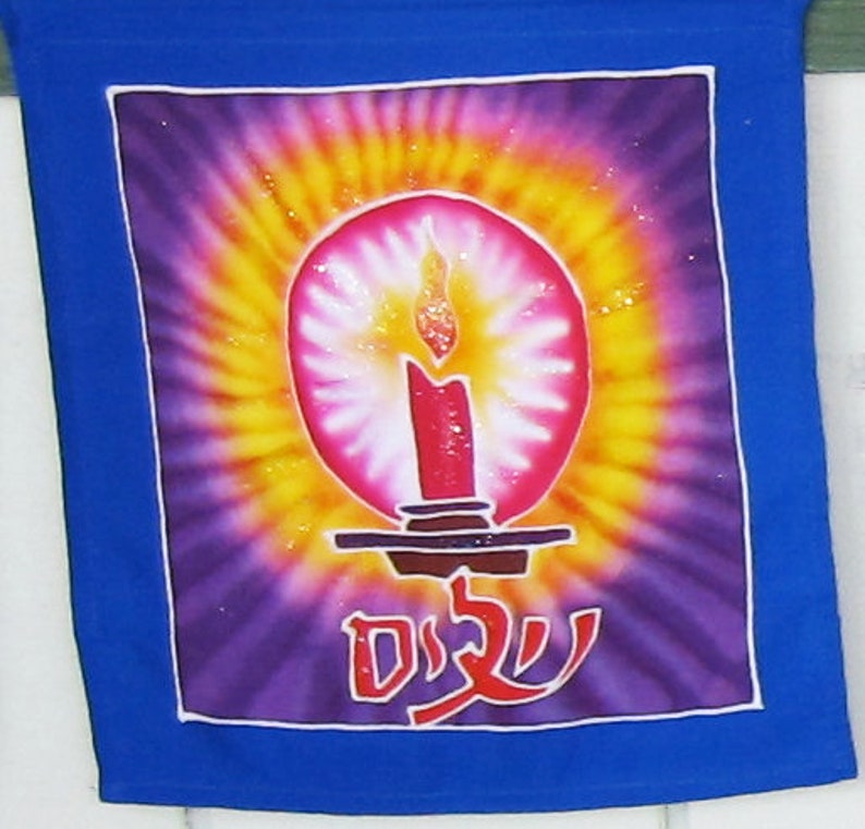 Peace Prayer Flag Hanging Hand Painted Rayon - Etsy