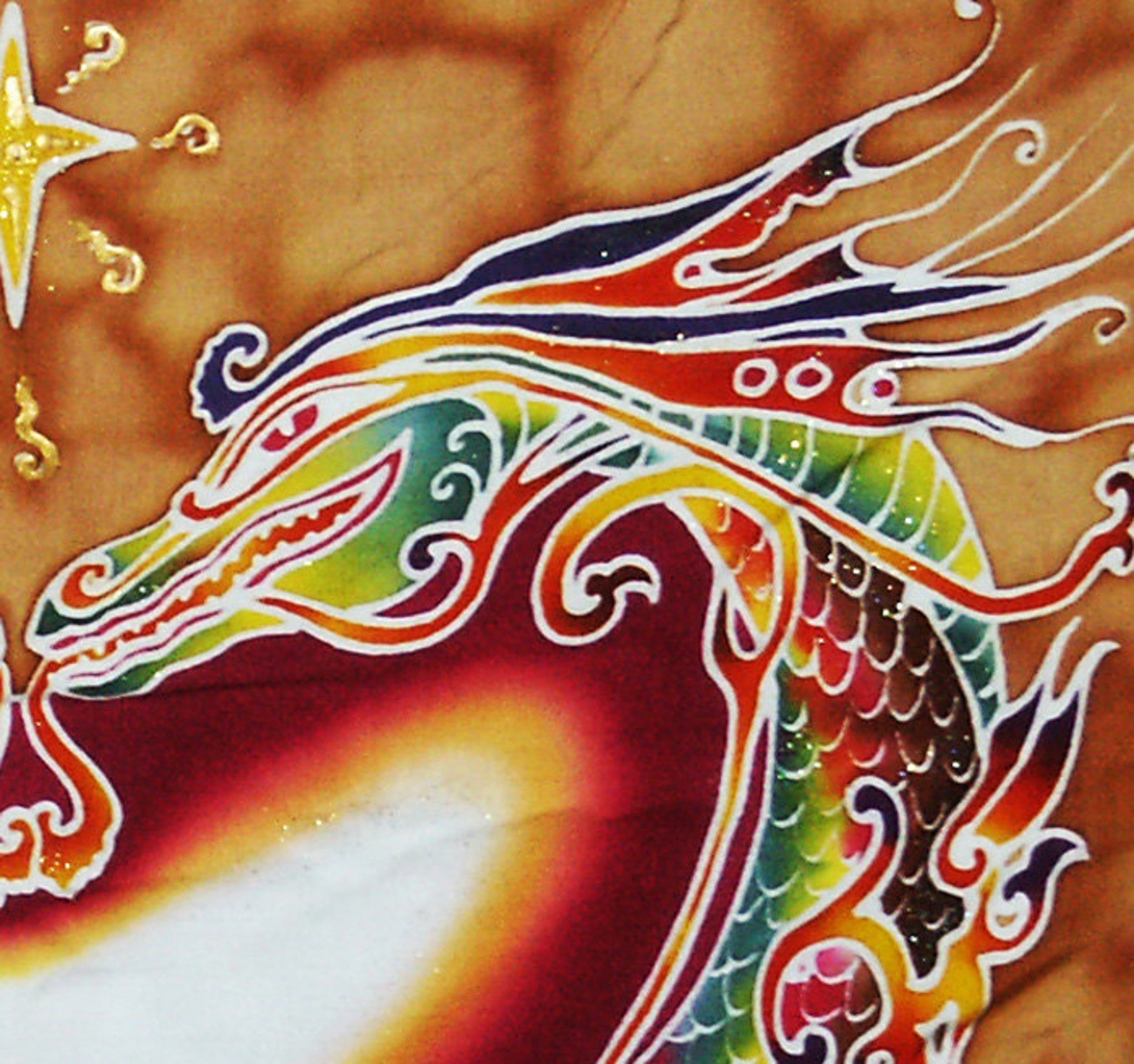 Dragon Heart Batik Banner Tapestry | Etsy