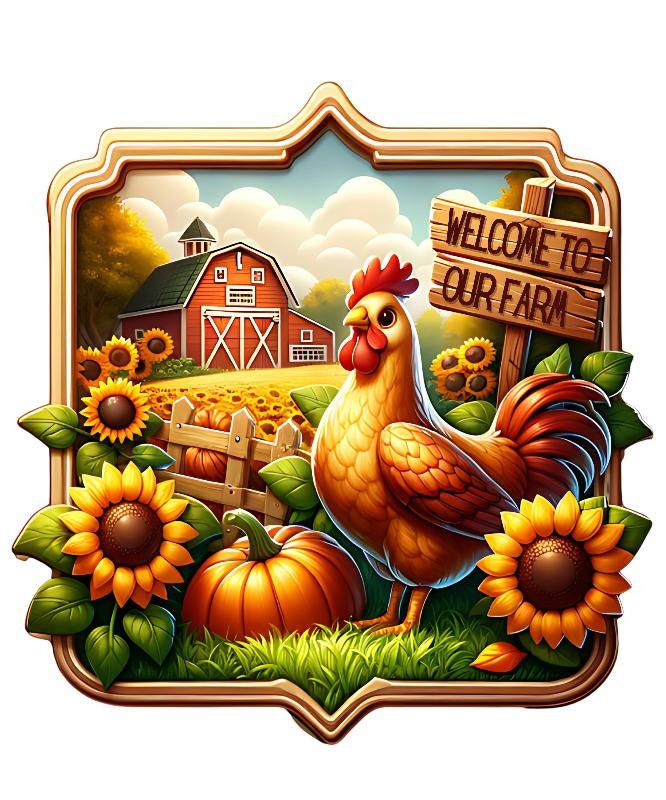 Welcome to Our Farm Digital Download PNG - Instant Sublimation Design ...