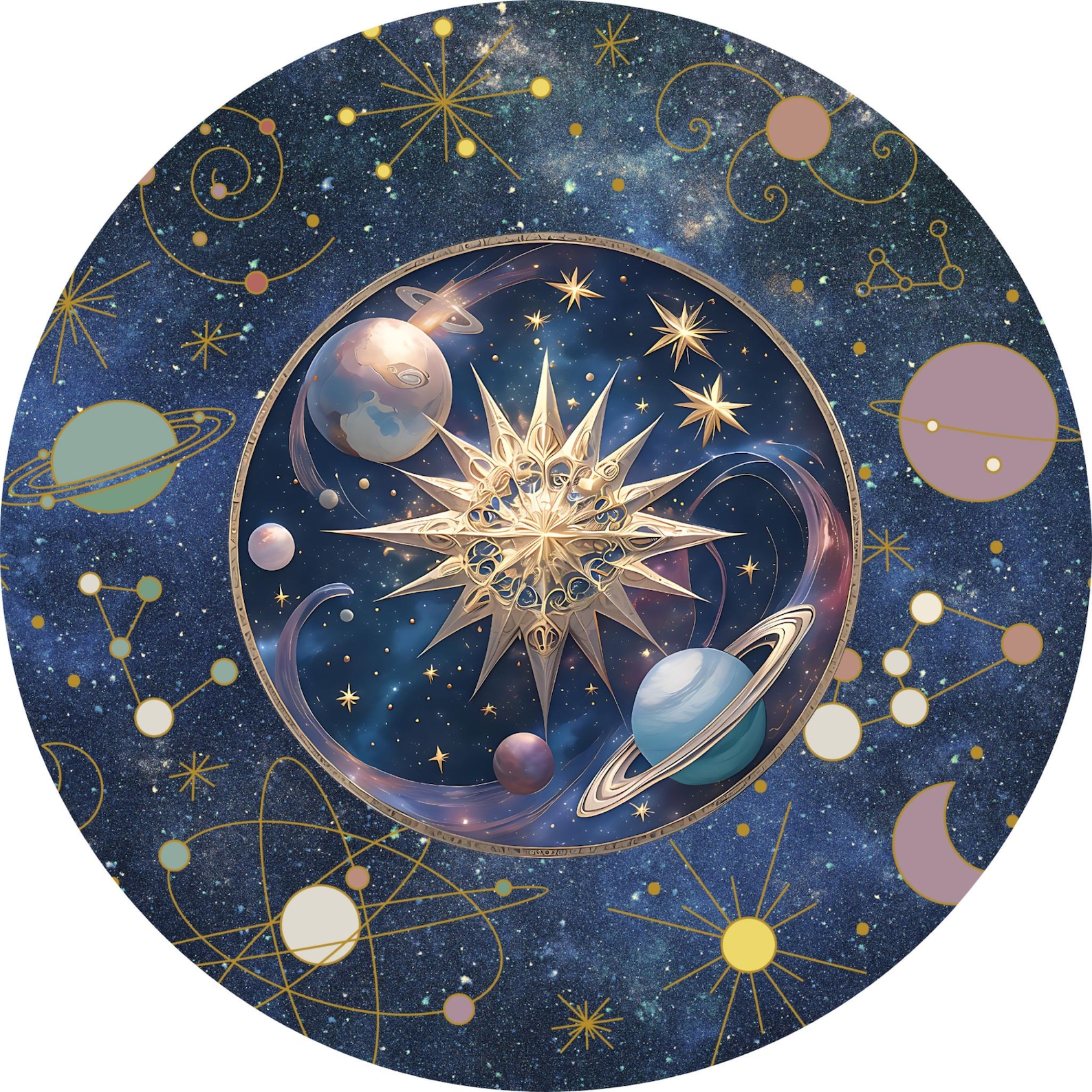 Wind Spinner Galaxy Digital Download Clip Art PNG - Celestial Designs ...