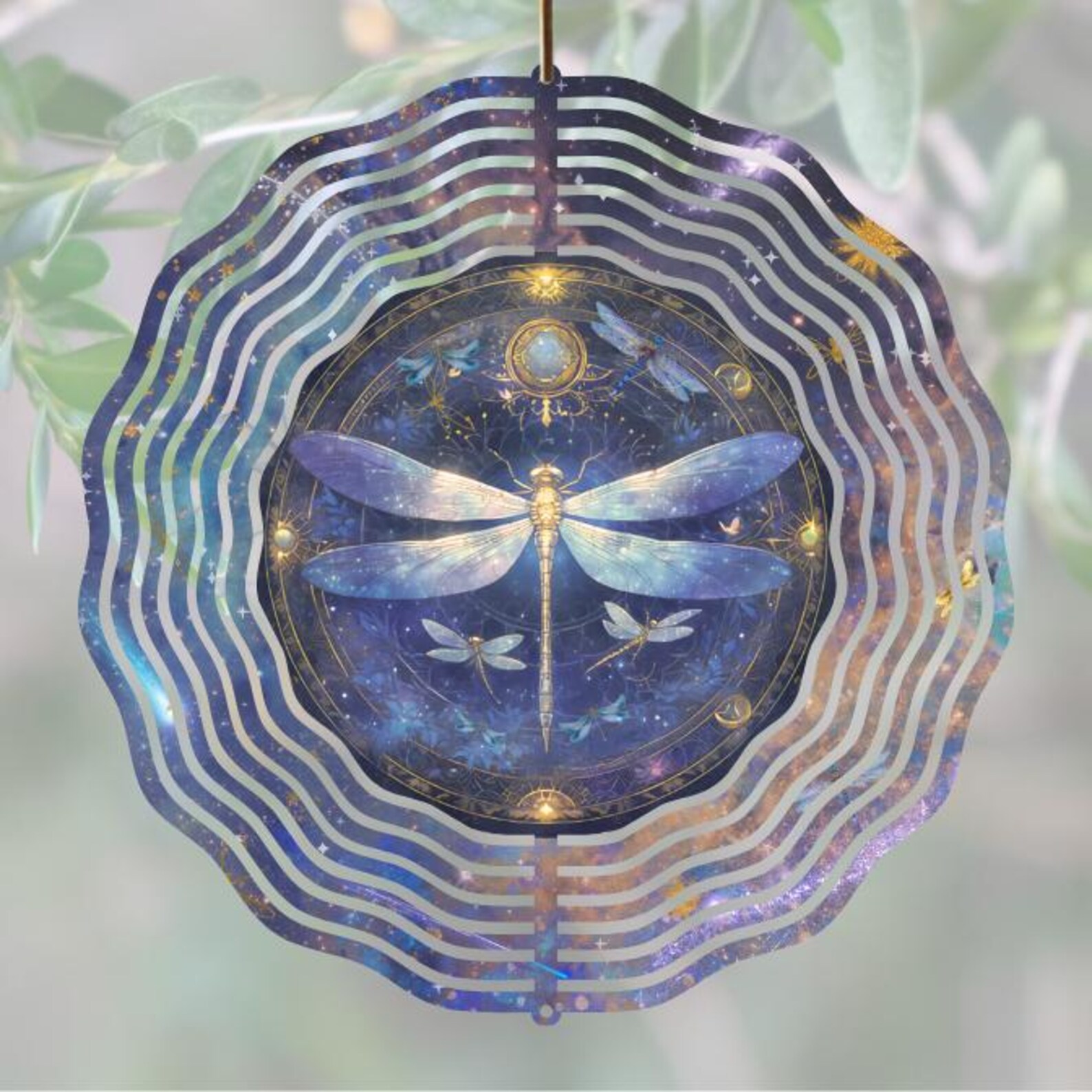 Wind Spinner Clip Art, Cosmic Dragonfly - Cosmic Background Digital ...