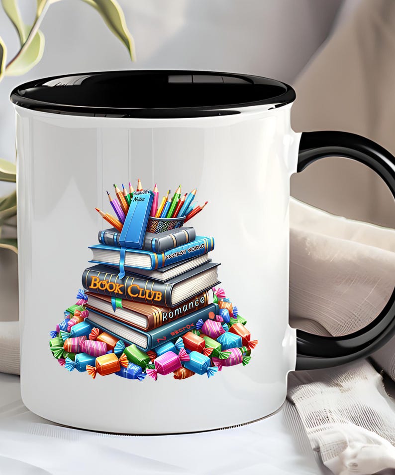 Books for Book Club Digital Clip Art PNG - Perfect for Sublimation ...