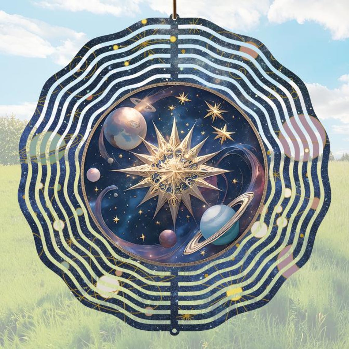 Wind Spinner Galaxy Digital Download Clip Art PNG - Celestial Designs ...