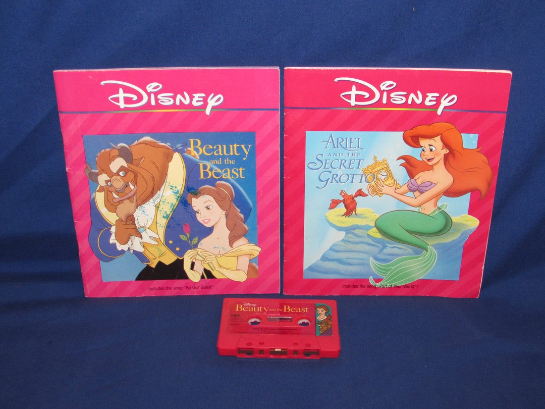 DISNEY AUDIO ENTERTAINMENT Cassette and 2 Books Beauty and the Beast ...
