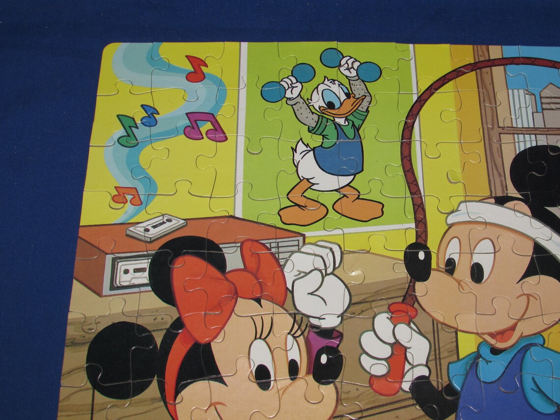 WALT DISNEY Mickey and Minnie Mouse Puzzle Golden 100 Piece - Etsy