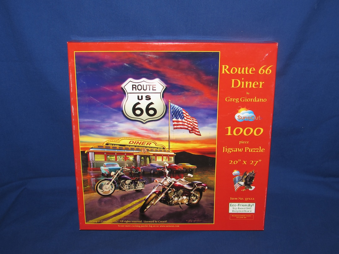 Jigsaw Puzzle ROUTE 66 DINER 1000 Pieces Sunsout - Etsy